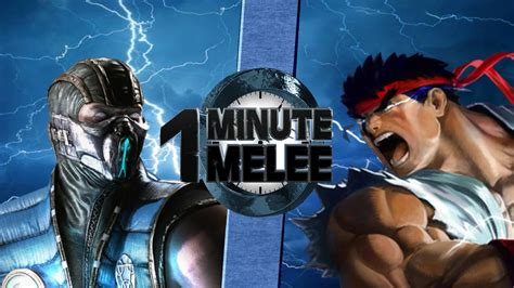 Sub Zero Vs Ryu One Minute Melee Fanon Wiki Fandom