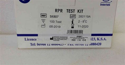 Rpr Latex Kit 100test