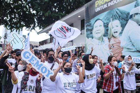 Deklarasi Relawan Erick Thohir Untuk Prabowo Gibran ANTARA Foto