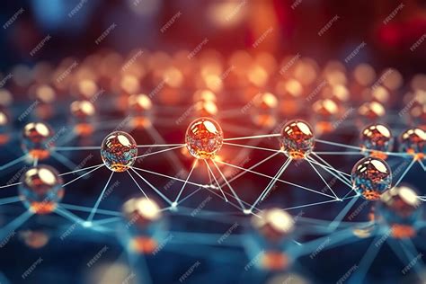 Premium Ai Image A Group Of Spheres Connected To Each Other