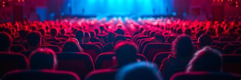 AI Generated Abstract Blurred Cinema Background With Spectators Stock Photo At Vecteezy