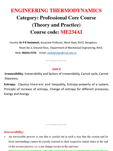 Etd Unit Ii Irreversibilty And Entropy Pdf Entropy Heat