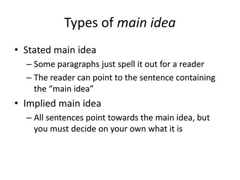 Ppt Topic Vs Main Idea Powerpoint Presentation Free Download Id