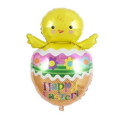 Globo Foil 18 Pollito Happy Easter 1 Unid Almacen Wonderland