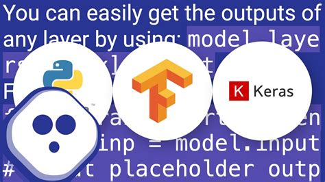 keras how to get the output of each layer youtube