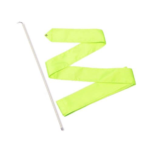 Лента гимнастическая с палочкой 50 см СЕ4 L длина 4 м лимонная купить по низкой цене в