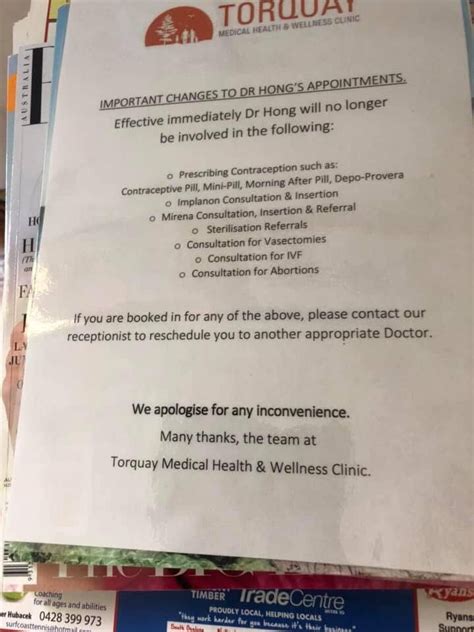 A Torquay Doctors Decision To Stop Consulting On Reproductive And Contraceptive Matters Has