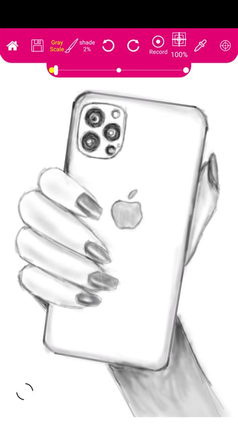 Draw A Beautiful Purple Eyed Girl Pencil Drawing On Your Phone