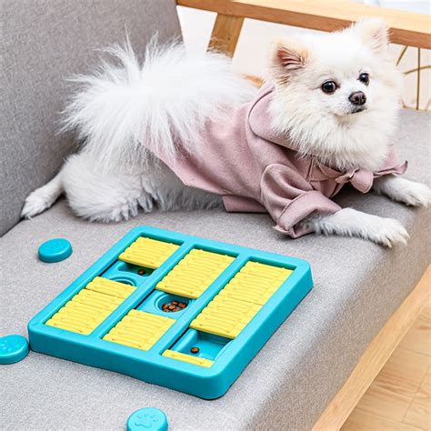 강아지 슬로우 피더 퍼즐 장난감 Iq 인터랙티브 식품 장난감 식품 디스펜서 천천히 먹는 그릇 애완 고양이 개 훈련 게임