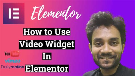 How To Use The Video Widget In Elementor Youtube Vimeo And Dailymotion Setting Youtube