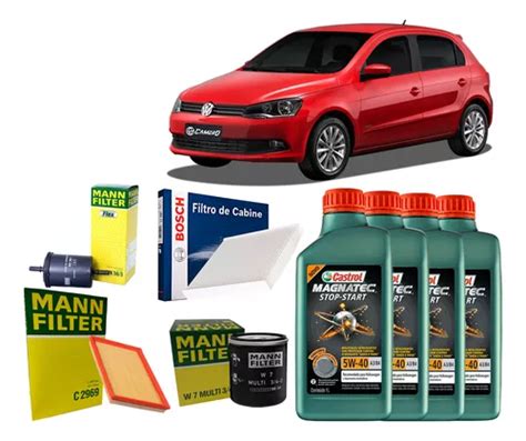 Kit Troca De Óleo w E Filtros Vw Gol G G Parcelamento sem juros