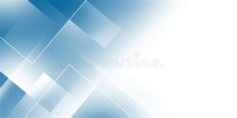 Blue White Abstract Geometric Presentation Background With Rectangle