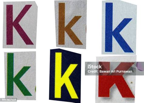 편지 K 잡지 잘라낸 글꼴 몸값 편지 텍스트 알파벳에 대한 격리된 콜라주 요소 몸값 메모 0명에 대한 스톡 사진 및 기타 이미지 Istock