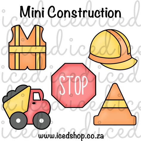 Mini Construction Set Of 5 Iced