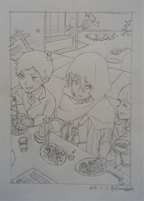 「あけましておめでとうございますー今年もよろしくお願いします描き初め 」雛翼の漫画