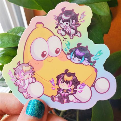 Nijisanji EN Shu Yamino Yaminions Sticker Etsy