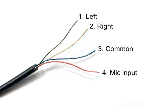 Stereo Headphone Wiring Colors