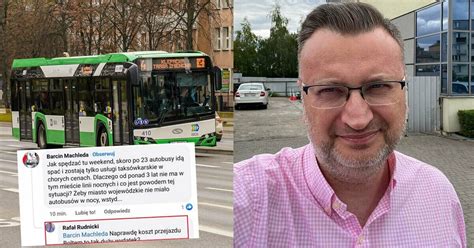 Wiceprezydent Białegostoku na pytanie o linie nocne autobusów odpowiada