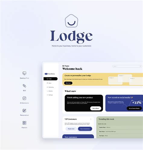 Lodge Saas E Commerce Behance