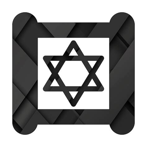 Premium Photo Image Icon Scroll Torah Black Rectangle Background