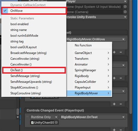 Methods Not Visible In Player Input Inspector Unity Engine Unity