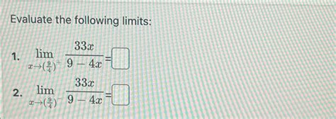 Solved Evaluate The Following Chegg