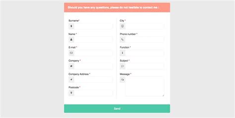 25 Modelos De Formulário De Contato Html E Css Gratuitos Devzv
