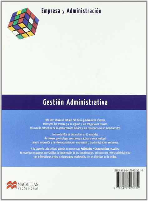 Empresa Y AdministraciÓn GestiÓn Administrativa 9788479423612