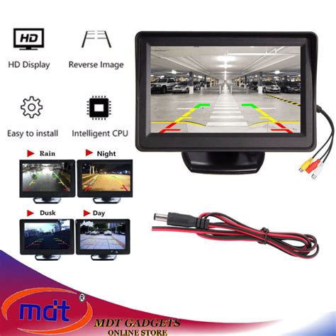 4 3 5 Inch IPS Screen TFT LCD Car Monitor Car Reverse Parking Monitor