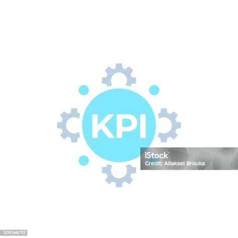 Ikon Vektor Kpi Di Atas Putih Ilustrasi Stok Unduh Gambar Sekarang