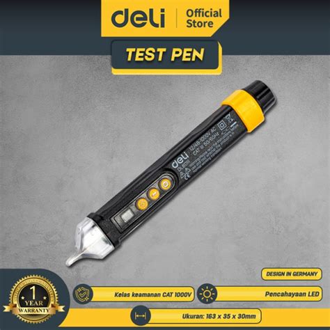 jual deli test pen tespen 12 48 1000v ac perkakas edl8011 shopee