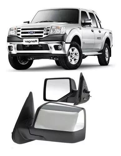 Espejo Cromado Ford Ranger Electrico 2009 2010 2011 2012 Izq