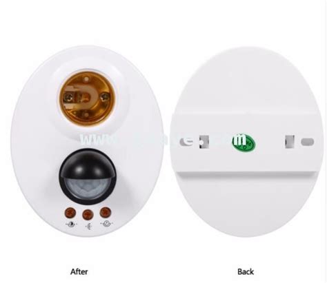 E27 Infrared Light Lamp Holder Switch Motion Pir Sensor Socket