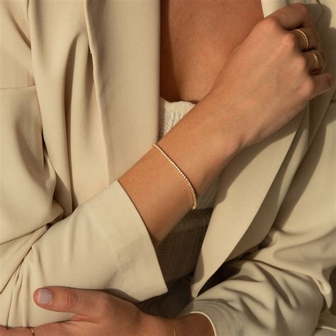 Dainty Diamond Tennis Bracelet Simple And Dainty