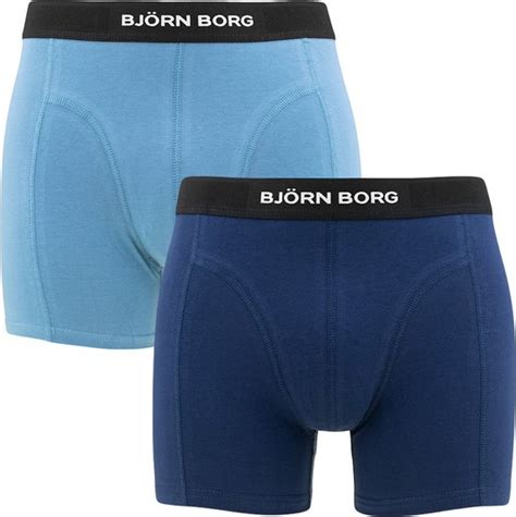 Björn Borg Premium Cotton Stretch 2p Boxers Basic Blauw Ii M