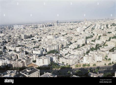 Aerial View Of Irans Capital Teheran In June 1986 Ap Photo Stock