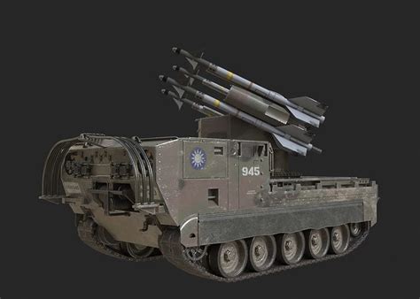 3d Model 3 Coatings American System Mim72 Chaparral Sam Of Taiwan Vr