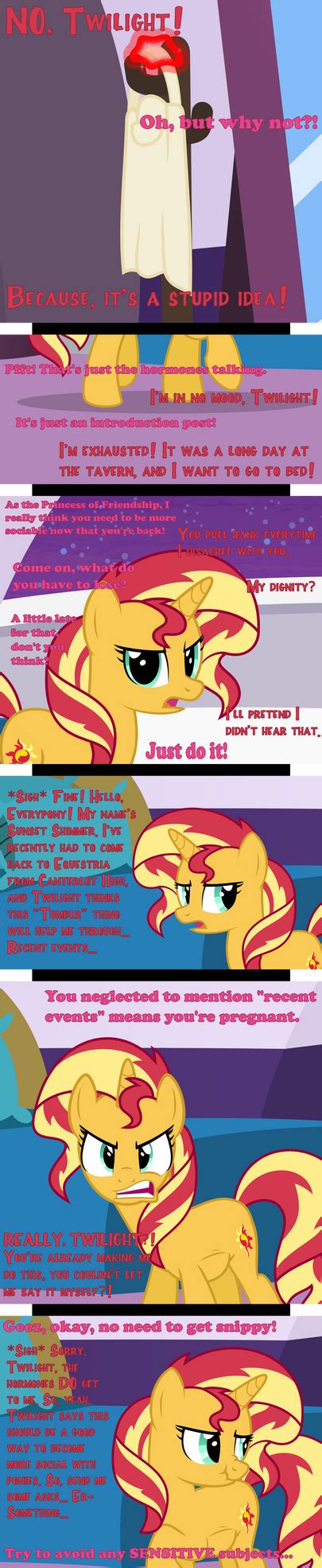 Pregnant Sunset Shimmer Reboot By Mlp Trailgrazer On Deviantart