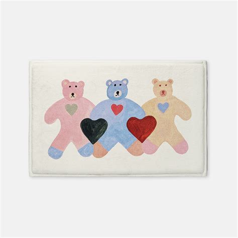 현관·발매트 홈브루아이디어클럽 작가 인테리어의 완성 일러스트 작품 Love Bears 발매트 오늘의집 쇼핑