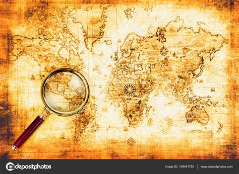 Old Magnifying Glass Map