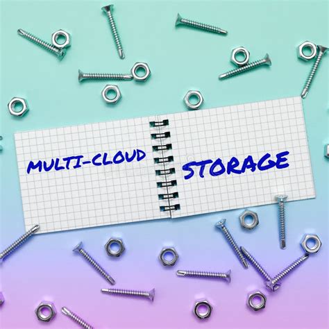 Conceptual Caption Multi Cloud Storage Business Approach Use Of