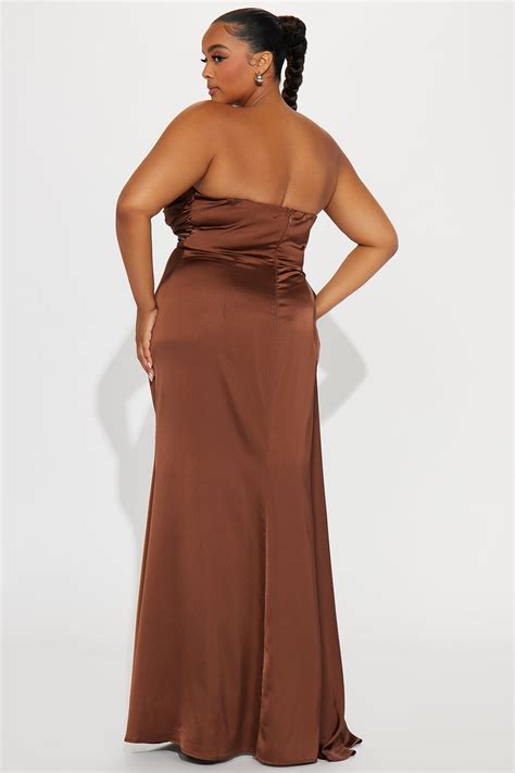 Arabella Corset Gown Chocolate Fashion Nova