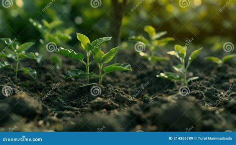 A Small Plant In Soil Stock Image Image Of Earth Tiny