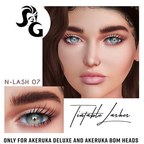 Second Life Marketplace Sg N Lash07 Eyelash For Akeruka Deluxe