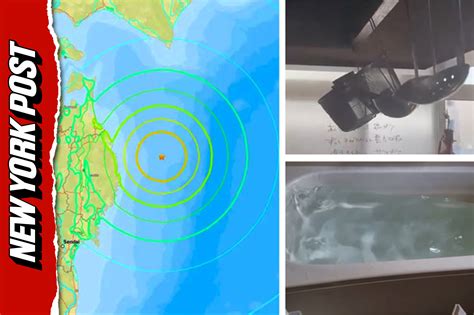 Massive 75 Earthquake Triggers Tsunami Warnings In Japan 9 Foot Waves