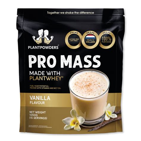 Pro Mass Vanille 1050g 15 Shakes Plantpowders