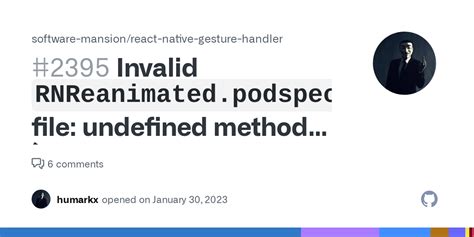 Invalid `rnreanimatedpodspec` File Undefined Method `exists For Fileclass · Issue 2395