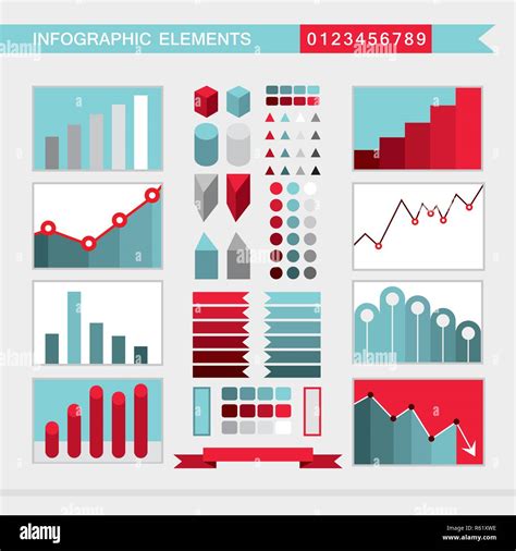 Infographic Elements Charts Graph Diagram Arrowssignsbars