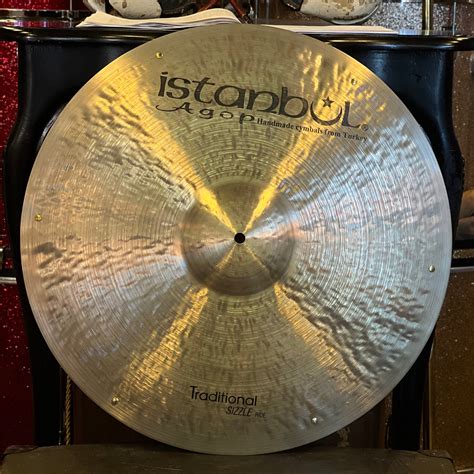 Used Early 2000s Istanbul Agop 21 Traditional Sizzle Ride Cymbal 2