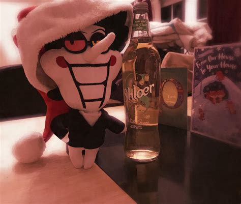 Hes Going To Drink All Of My Krismas Shloer And Theres Nothing I Can Do Merry Krismas